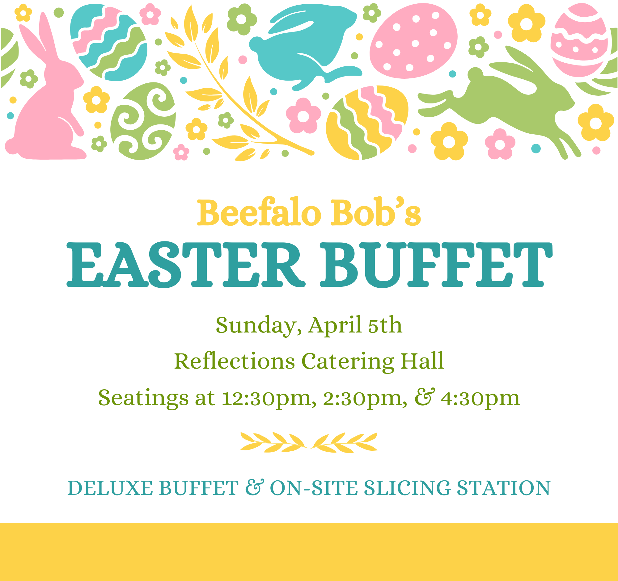 Easter Buffet - Beefalo Bobs Catering